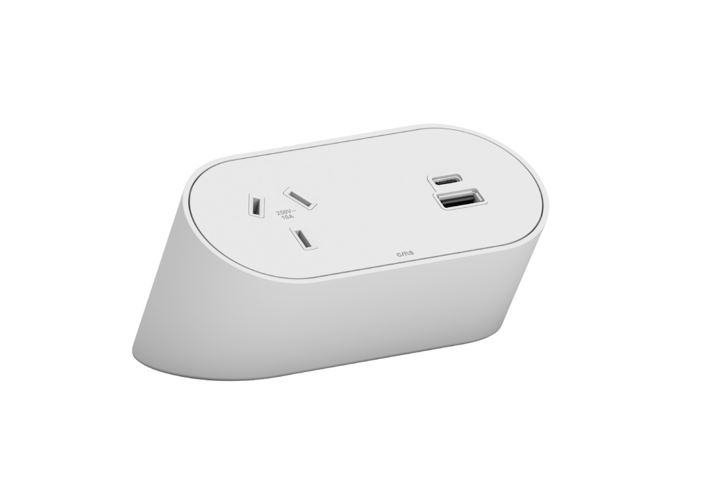 Nova Duo x 1 GPO & USB A/C PD with 3-pin plug | CMS Electracom - Australia