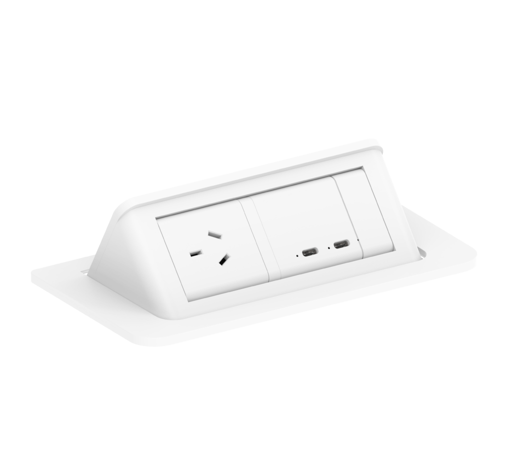 Pop Up 1x GPO Rotated, 1x USB C/C Fast Charging (30W Shared) | CMS ...