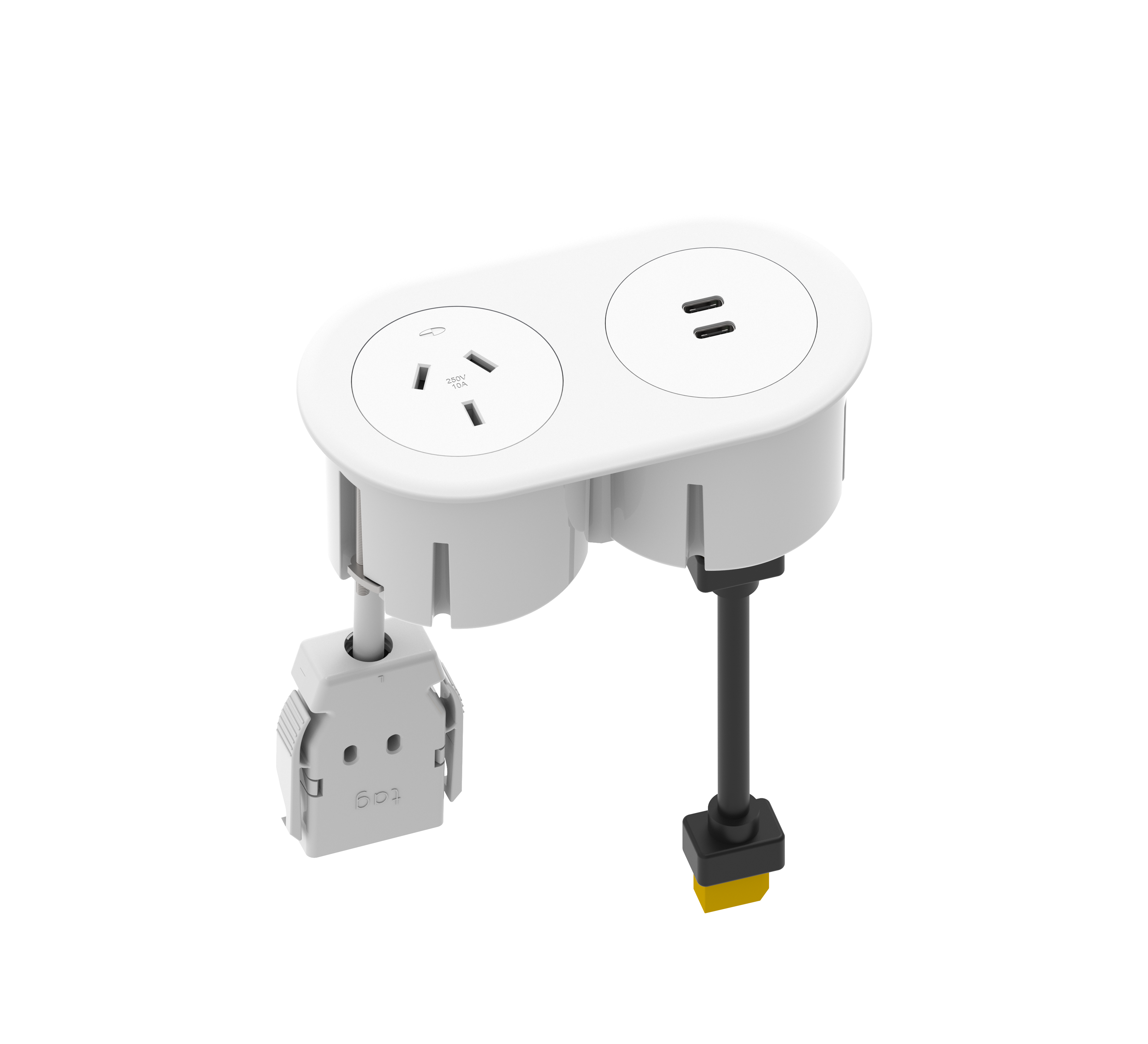 Echo DC Duo - 1x GPO, USB C/C PD Fast Charge Module (140W Shared) | CMS ...