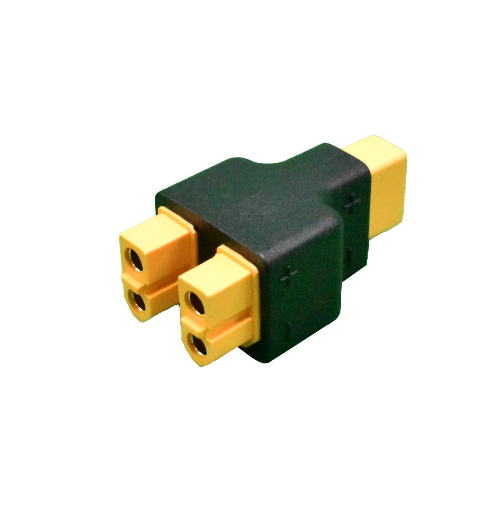 XT60 Y Splitter (1 in 2 Out) – Black | CMS Electracom - United States